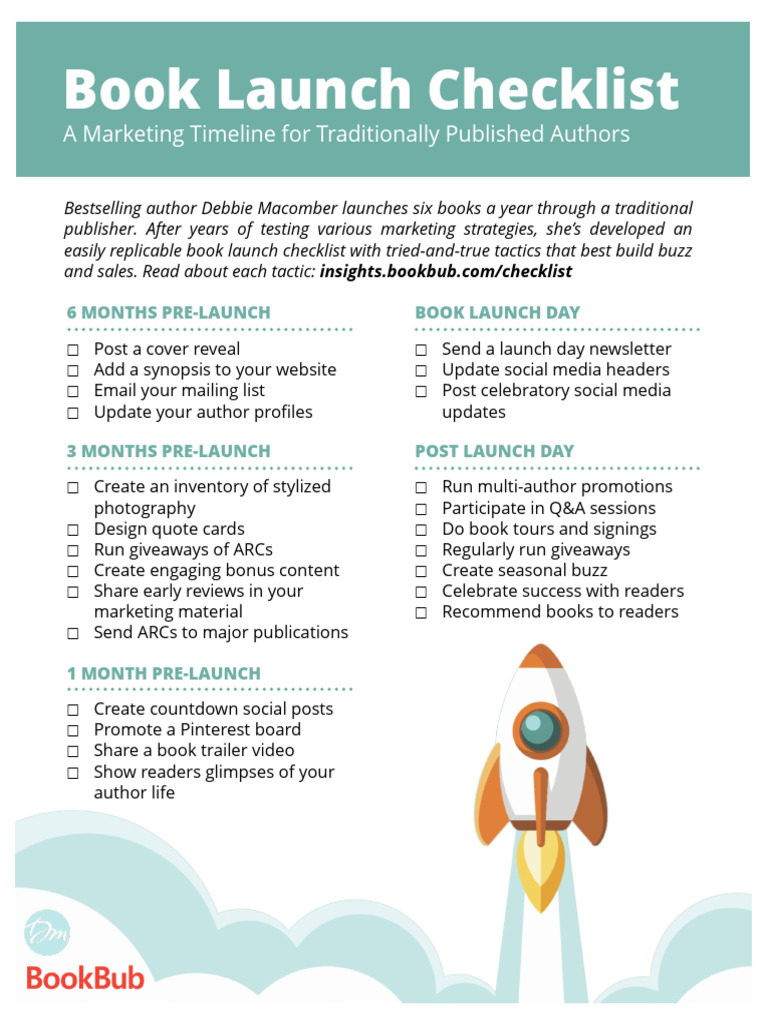 Essential Book Launch Checklist | PDF