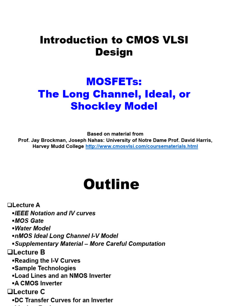 Digital Ic Design Mos Transistor | PDF