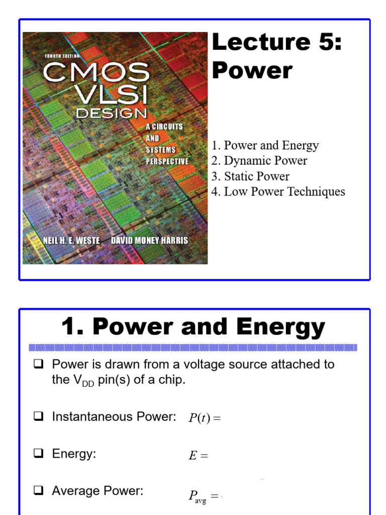 Digital Ic Design Power | PDF