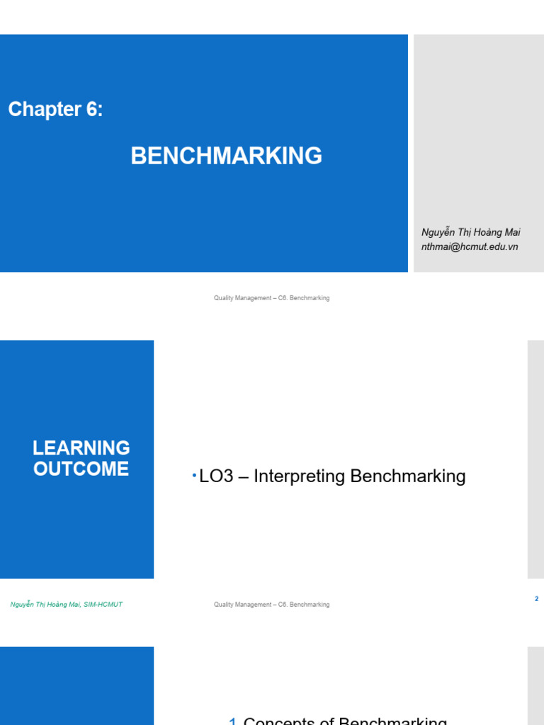 Quality Management - Benchmarking | PDF