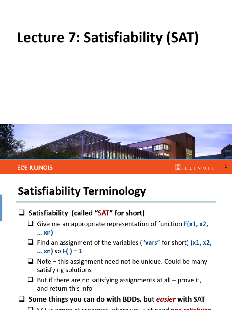 Lecture 7 SAT | PDF
