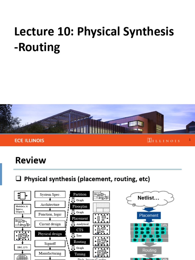 Lecture10 PhysicalSynthesis Routing | PDF