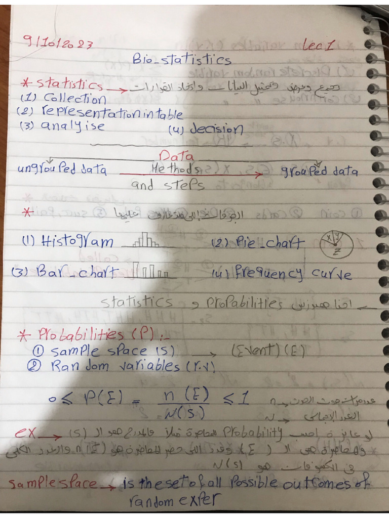 Lec1,2,3,4 Biostatistics | PDF