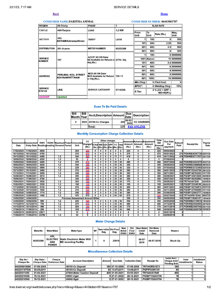Faritha Ammal EB Reading | PDF