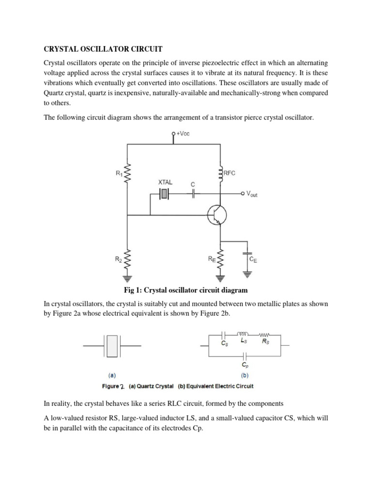 Crystal Oscillator Circuit-2 | PDF