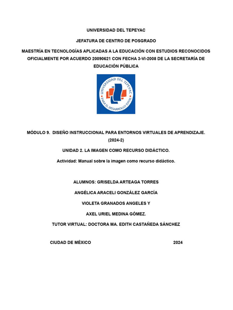 M9 U2 Trabajo Grupal Manual | PDF