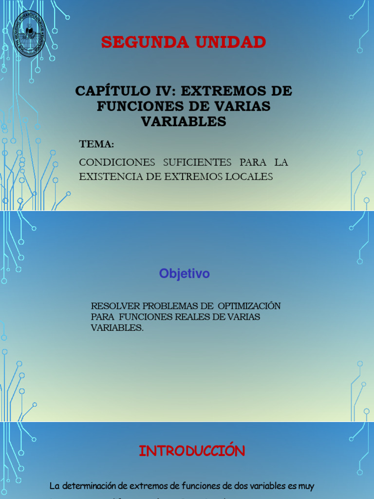d14_extremos de Funciones Varias Variables | PDF