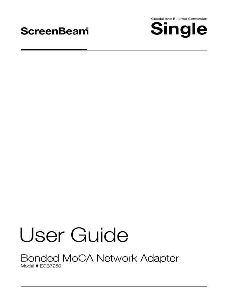 Ecb7250 Ncs User Manual-Screenbeam | PDF | Science & Mathematics | Computers