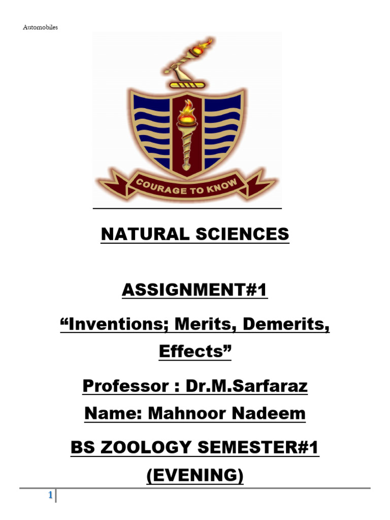 Natural Sciences | PDF