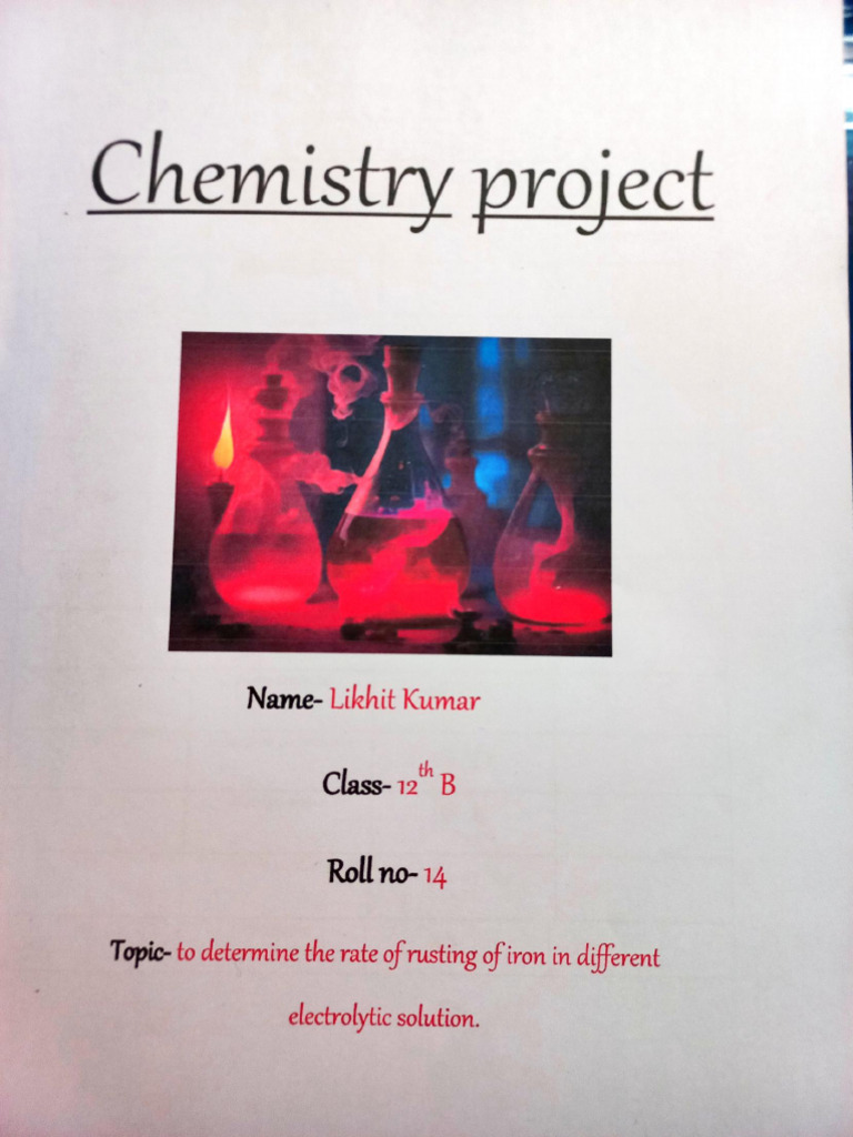 Chemistry Project | PDF