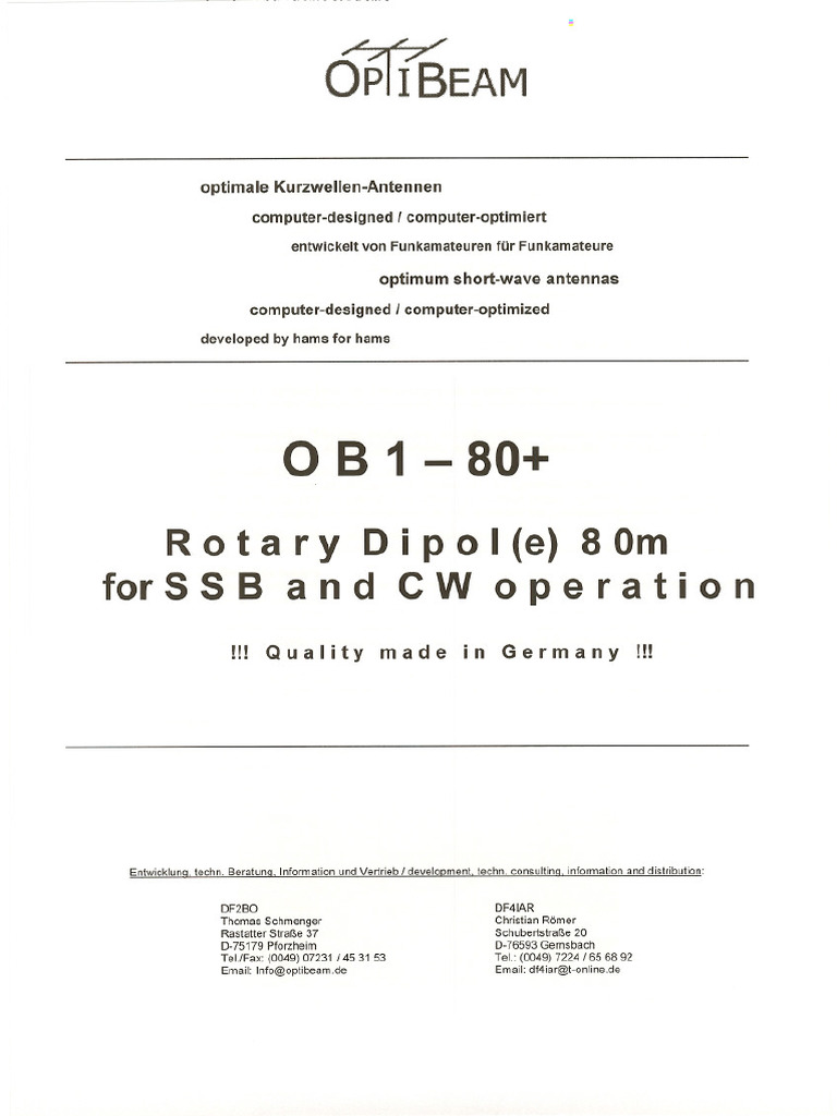 Ob1 80plus | PDF