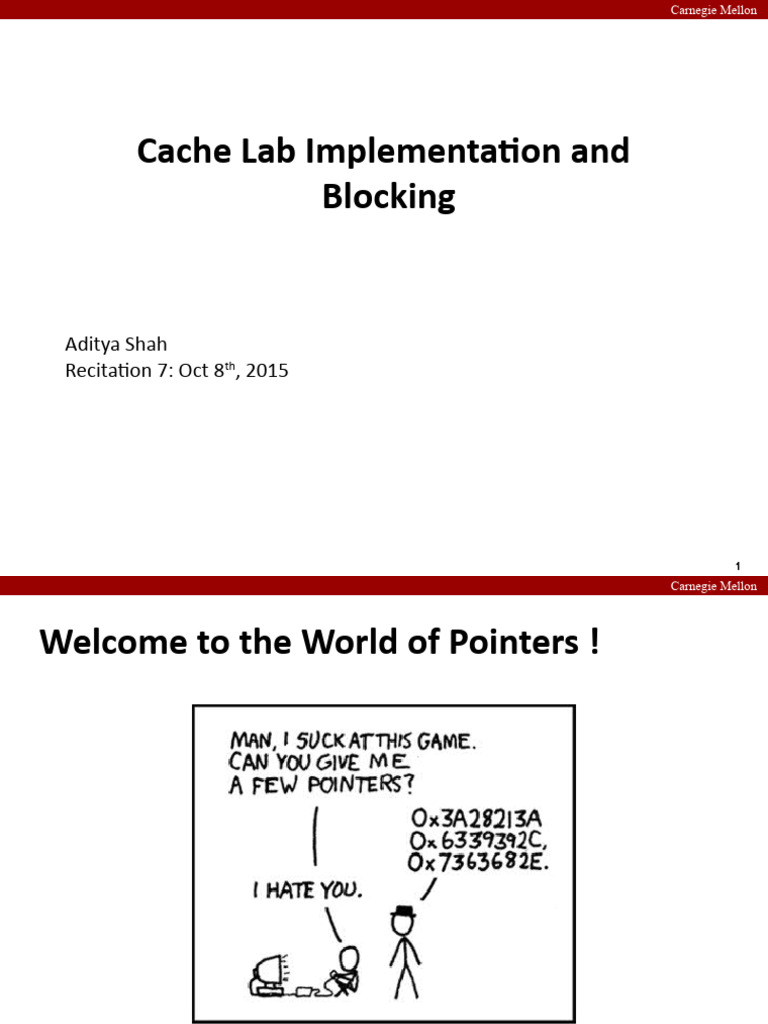 rec07 | PDF | Cpu Cache | Computer Data Storage