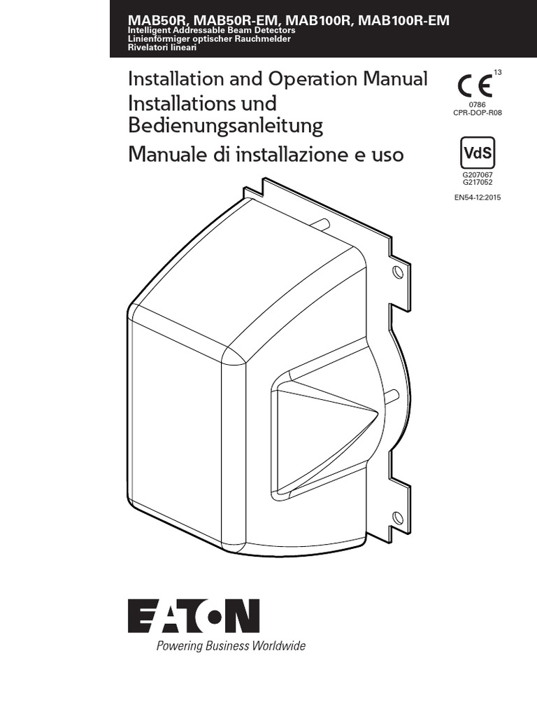 Eaton Fire Addressable Beamdetector Manual | PDF