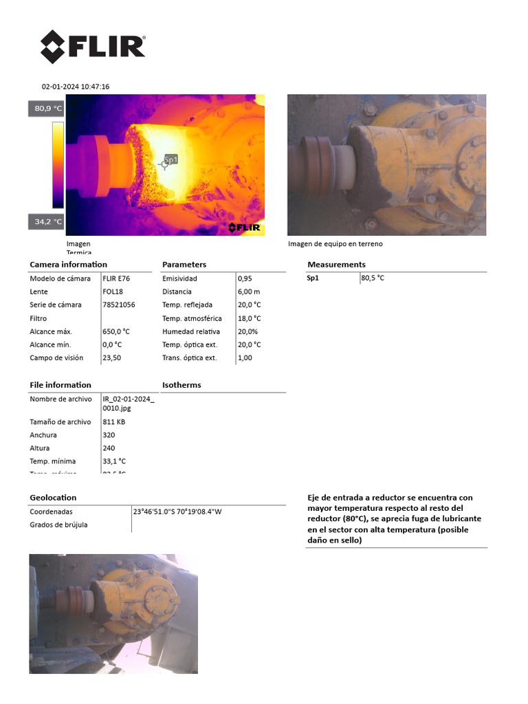 Informe Termografia klt2 | PDF