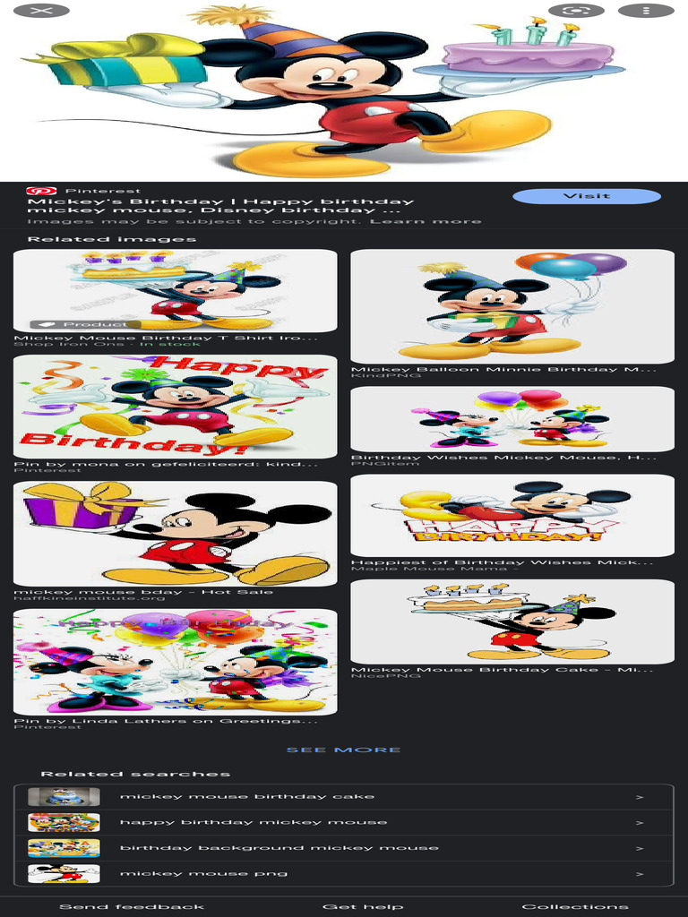 Mickey Mouse Birthday | PDF