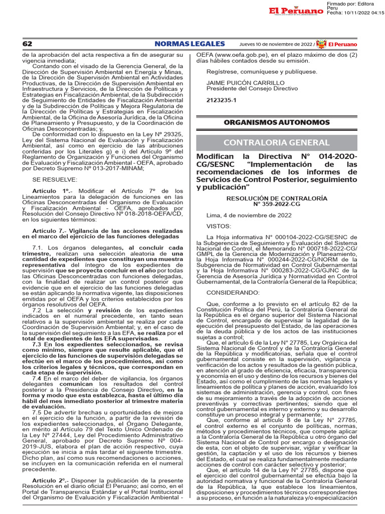 RC - 359 2022 CG | PDF | Finanzas y dinero