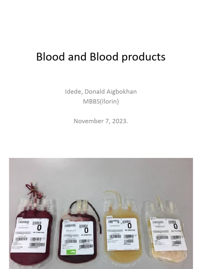 Blood Transfusion and Safety Guidelines | PDF
