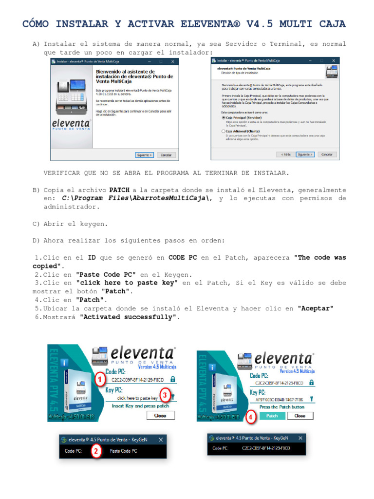 Instalación y Activación de Eleventa 4.5 | PDF | Negocios | Informática