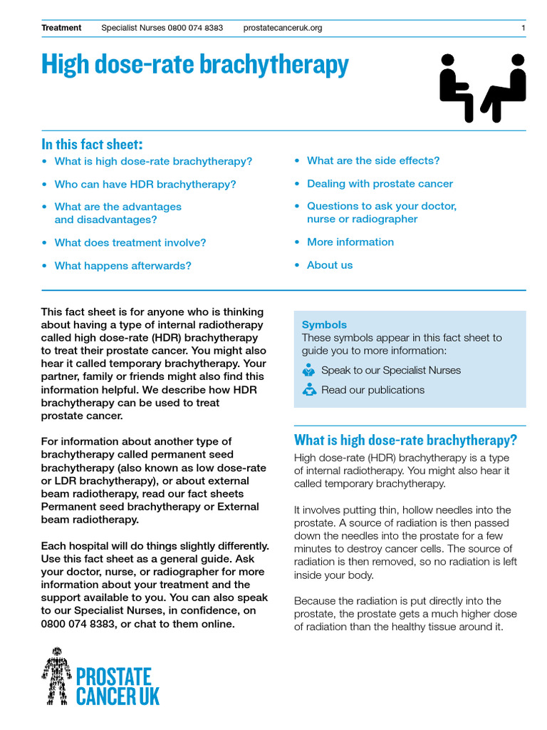 High Dose-Rate Brachytherapy-Ifm | PDF