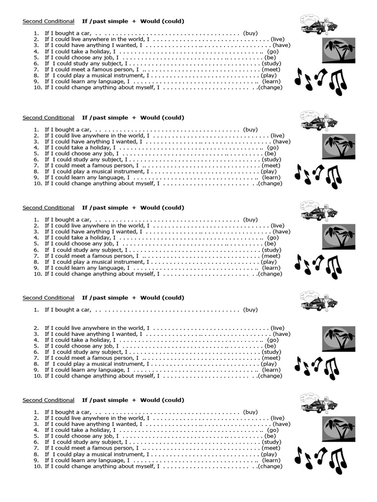 Conditionals And I Wish If Only Pdf