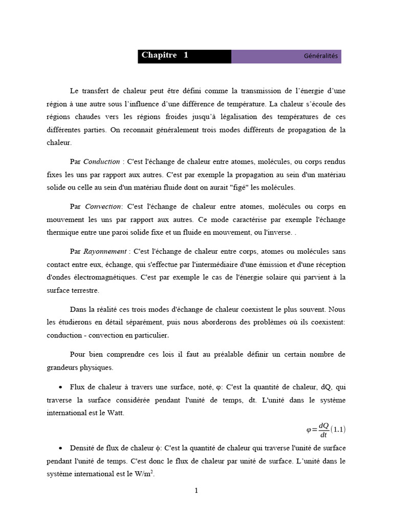 Chapitre 1 | PDF
