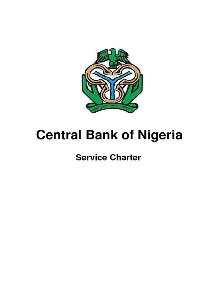 CBN Approved Service Charter 2023 | PDF
