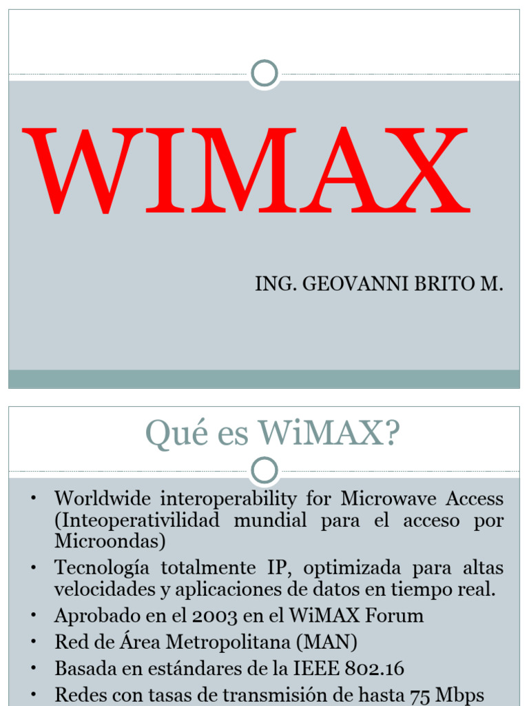 Wimax GB | PDF