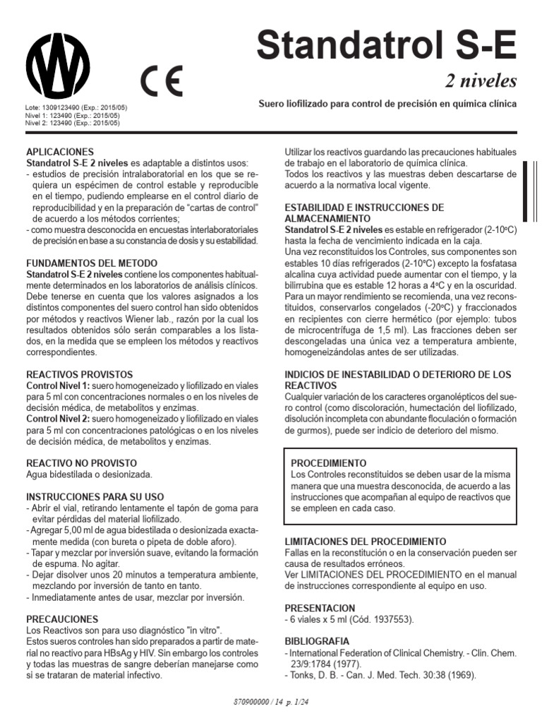 Standatrol S-E 2 Niveles | PDF