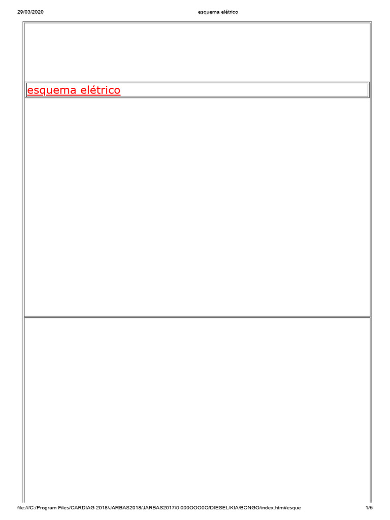 Kia Bongo Electrical Wiring Diagram | PDF | Computers | Technology ...