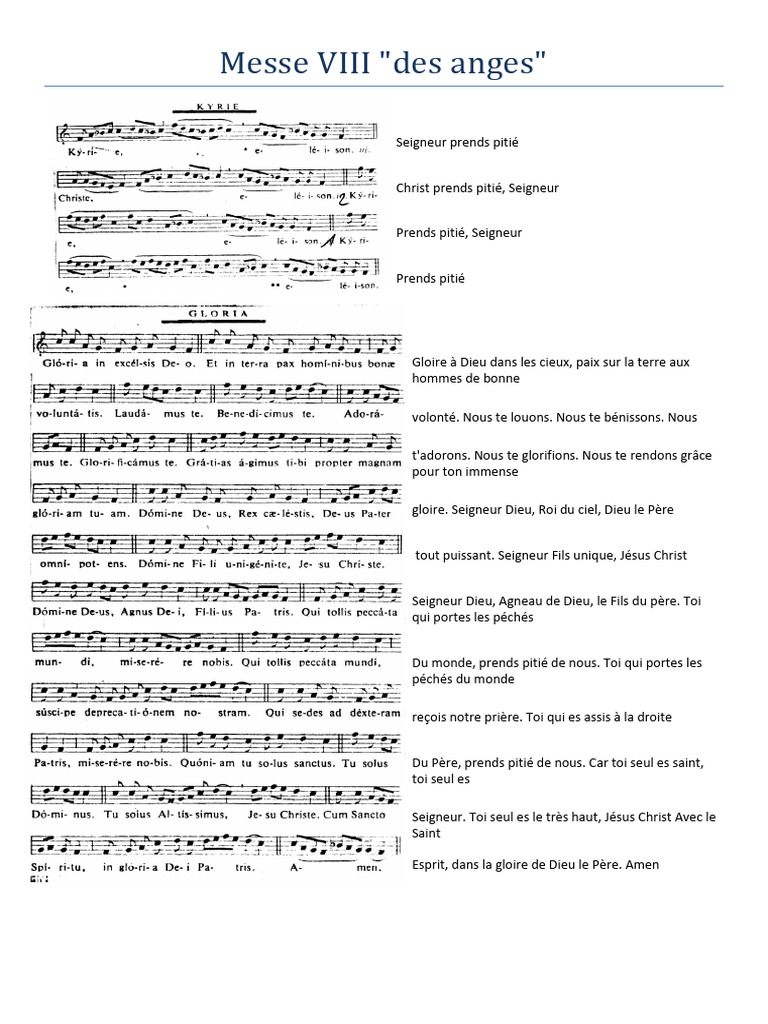 Messe Des Anges | PDF