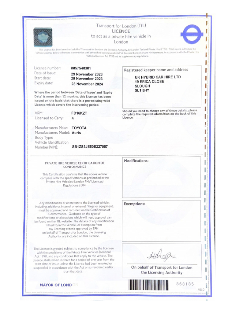 Transport For London (TFL) | PDF