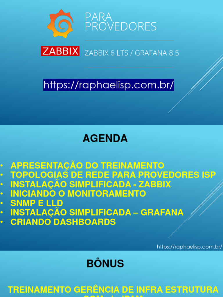 Apostila 2 - Zabbix - Grafana para ISP | PDF