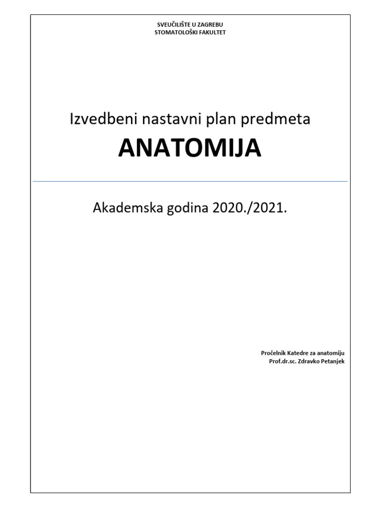 Anatomija | PDF