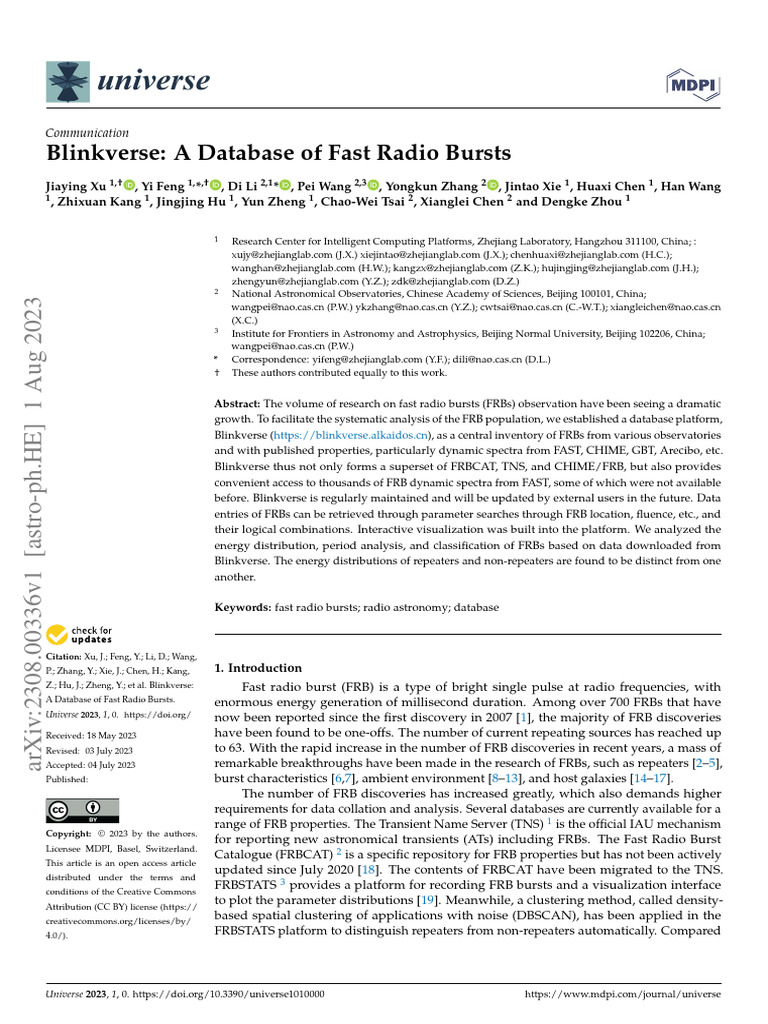 2308.00336 | PDF | Databases | Astronomy