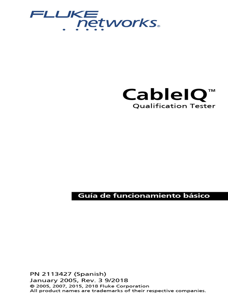 Cableiq: Qualification Tester | PDF