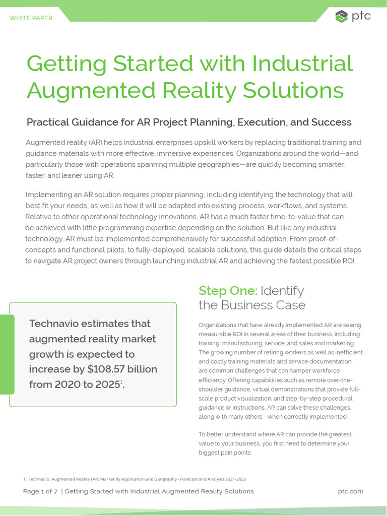 Refresh GettingStarted With AR WP | PDF | Augmented Reality | Expert