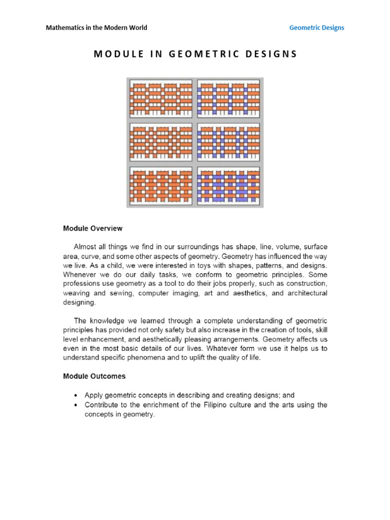 Module in Geometric Designs.mmw | PDF