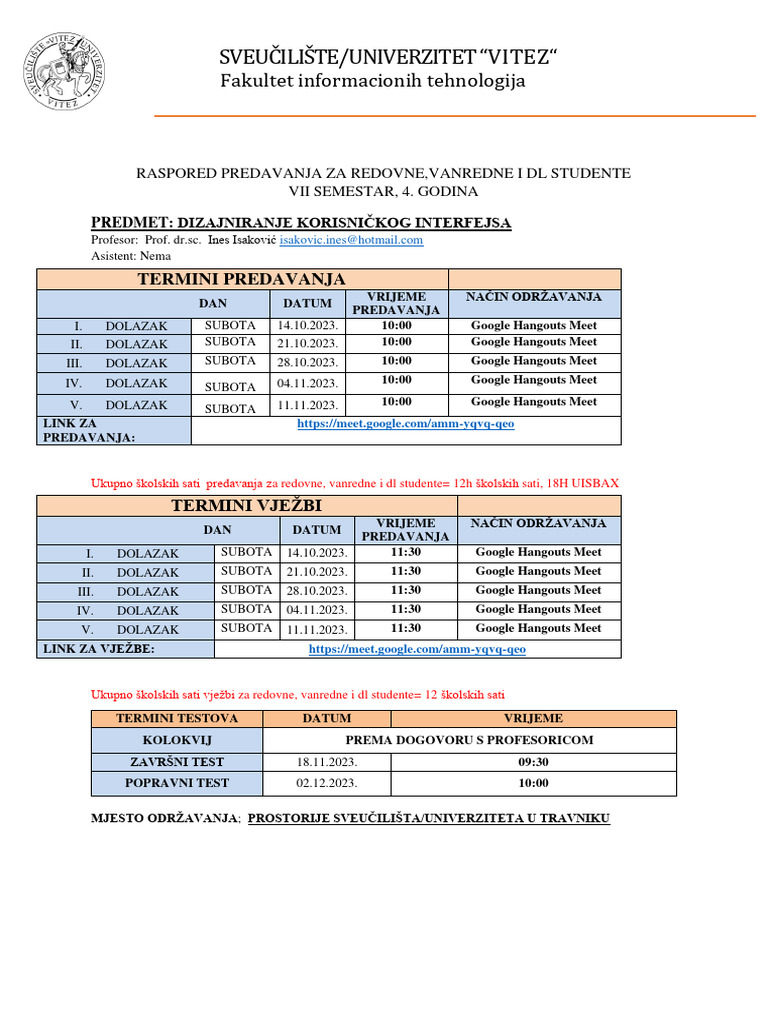 Dizajniranje Korisnickog Interfejsa | PDF