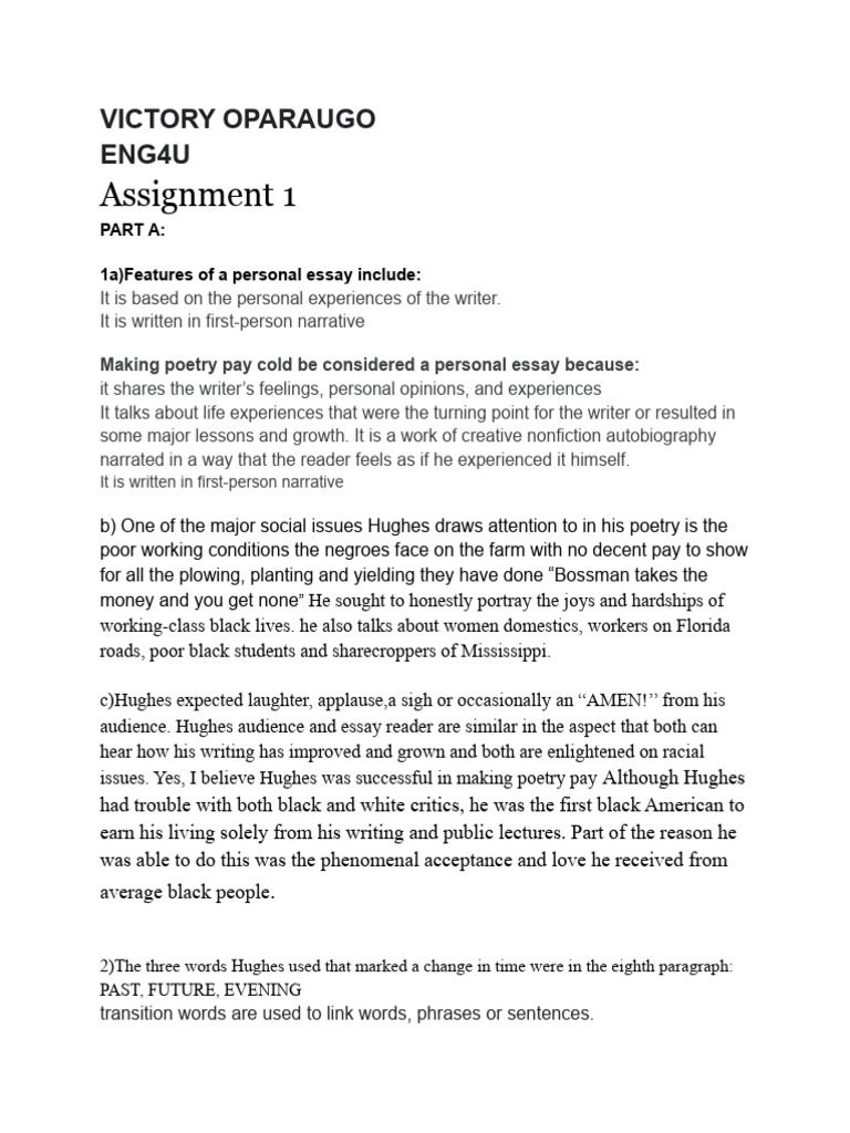 Victory Eng4u Assignment 1 | PDF | History