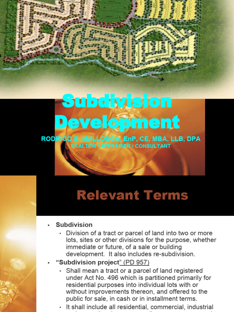 Subdivision Development | PDF | Land Lot | Cemetery