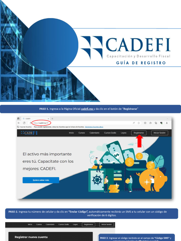 Guía de Registro CADEFI | PDF