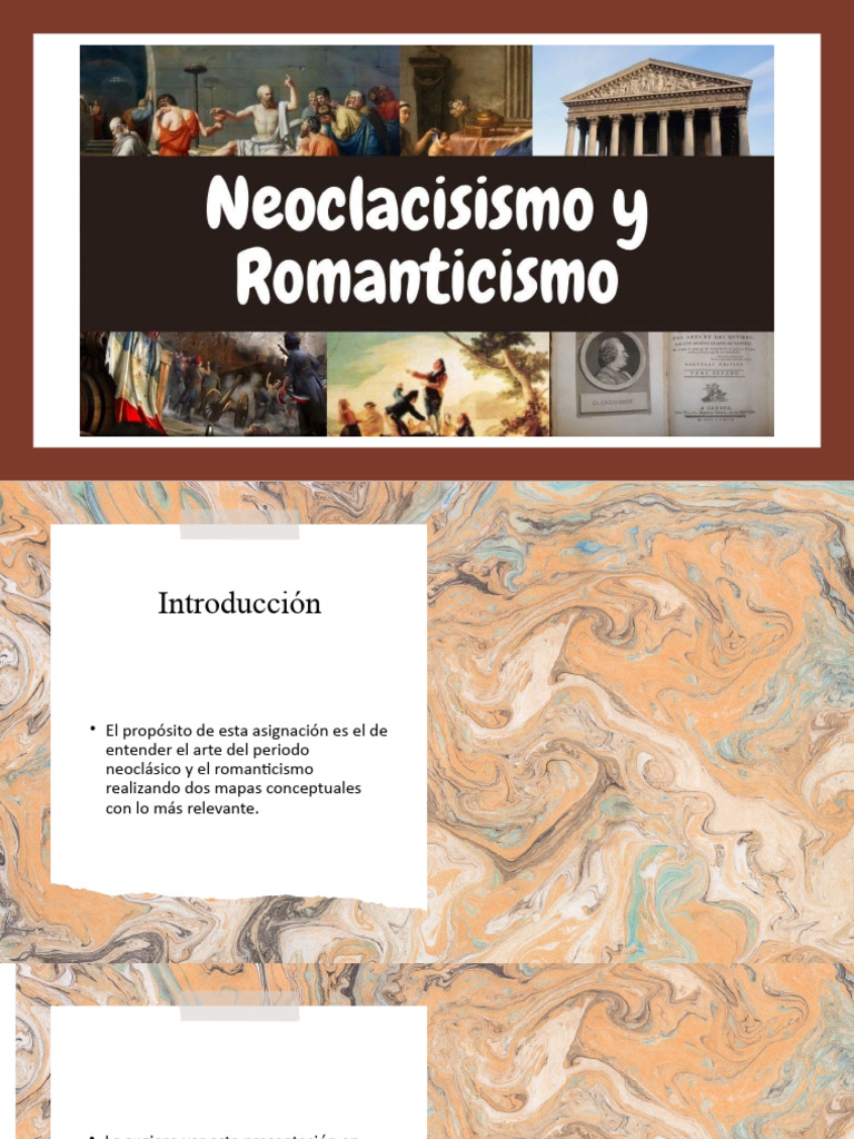 Mapas Conceptuales: Neoclasicismo y Romanticismo | PDF