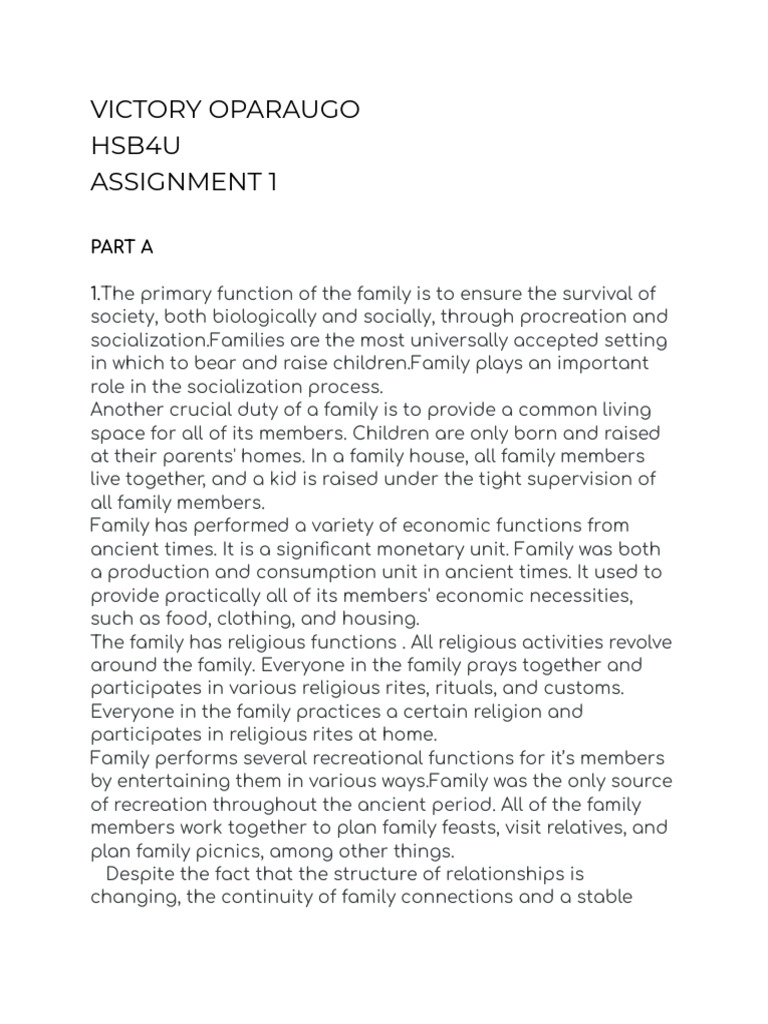 Victory Hsb4u Assignment 1 | PDF | Poverty | Poverty & Homelessness
