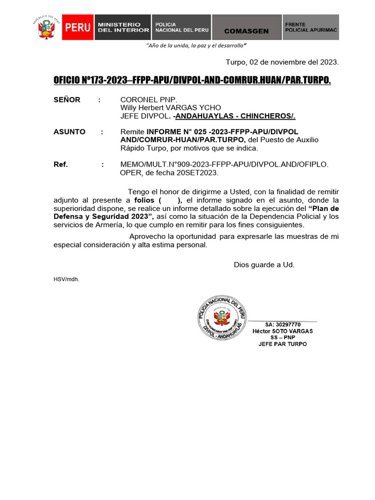 OFICIO | PDF | Gobierno