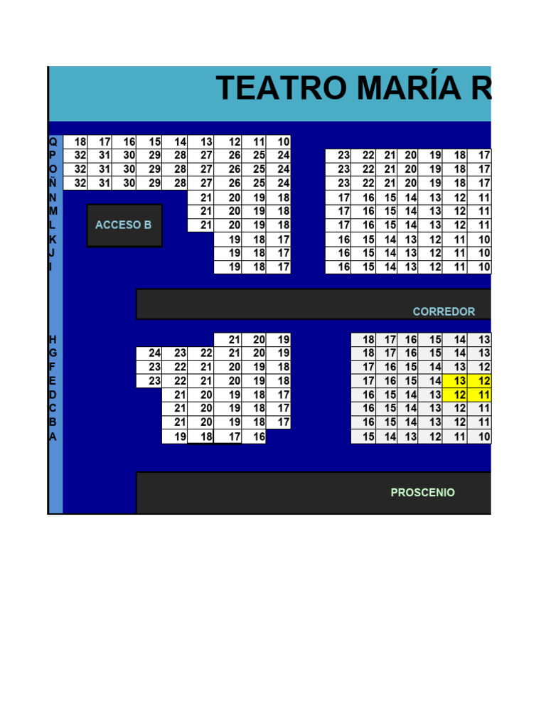 Mapa Teatro María Rojo | PDF