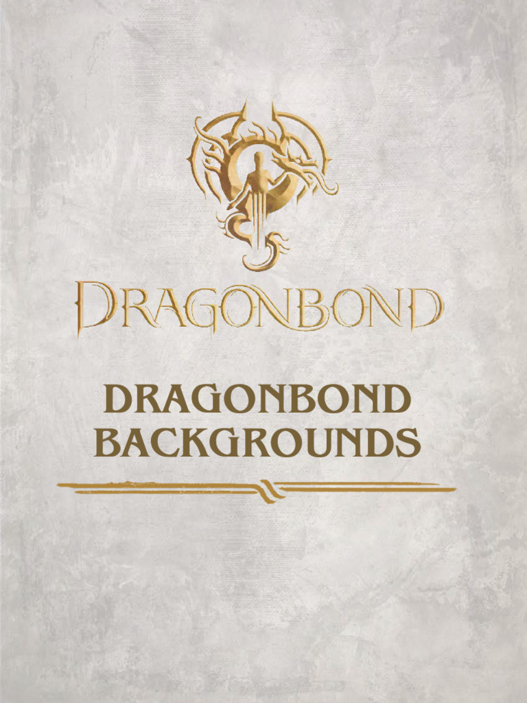DB RPG Dragonbond Background | PDF