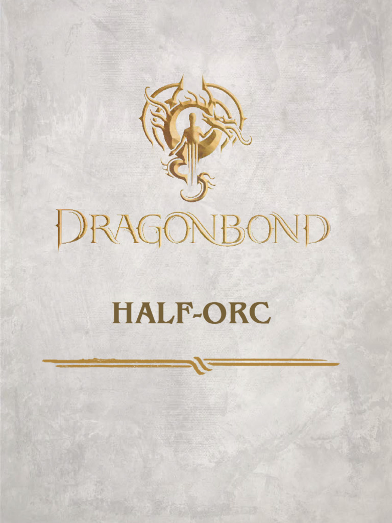 DB RPG Half-Orc 02 | PDF