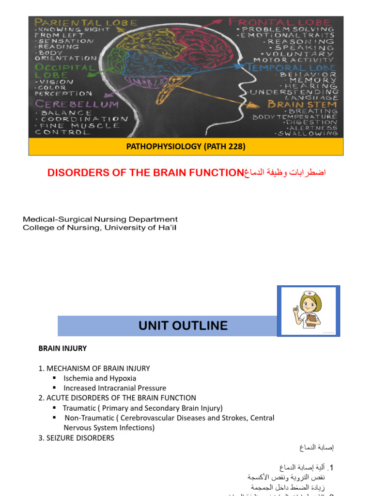 Unit 5 Disorders of The Brain Function | PDF