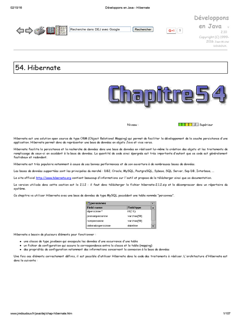 Développons en Java - Hibernate | PDF