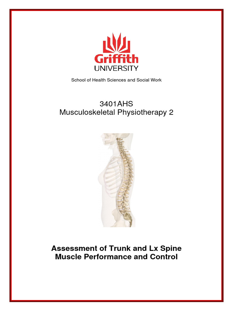 Physiotherapy Trunk Assessment Guide | PDF